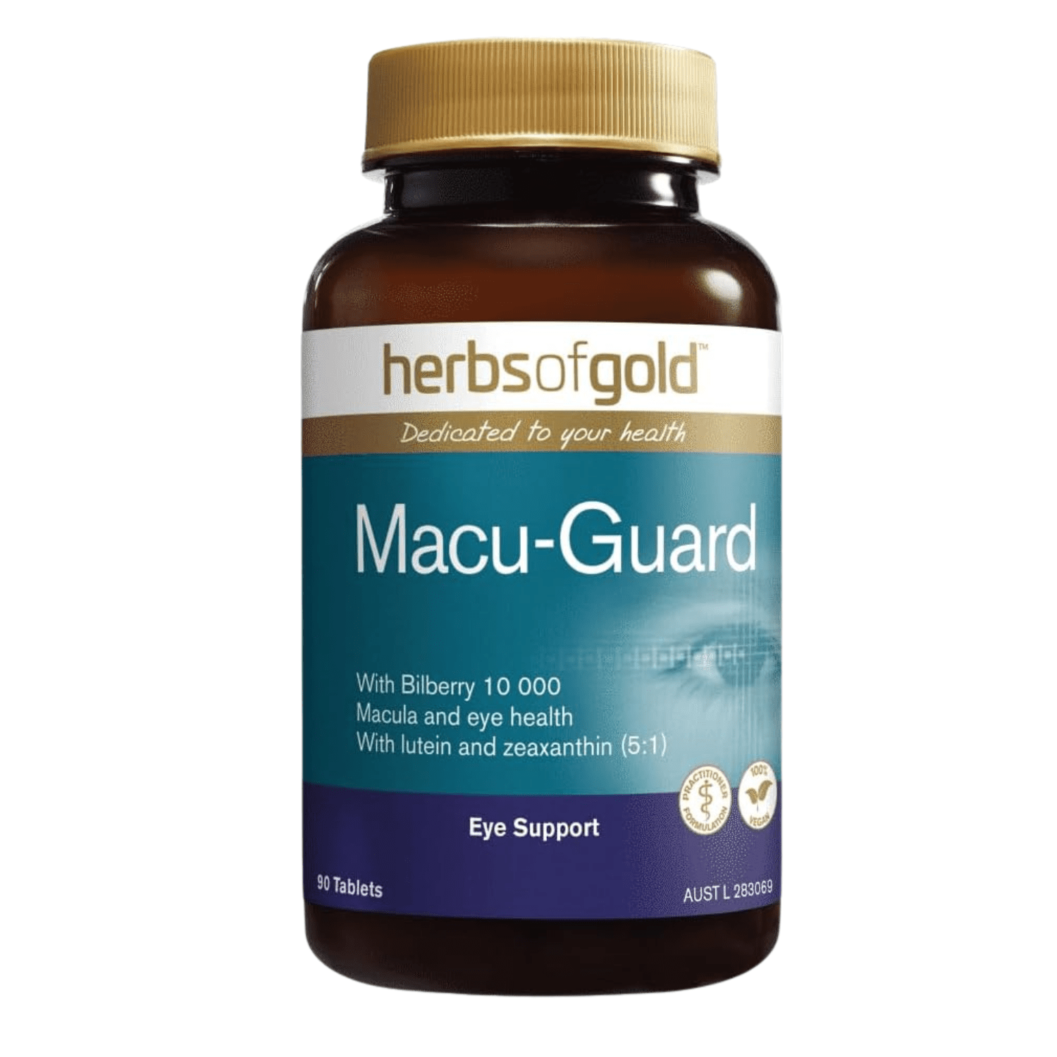 Herbs of Gold Macu-Guard with Bilberry 10000 / 90 Tablets – BeeVitamins