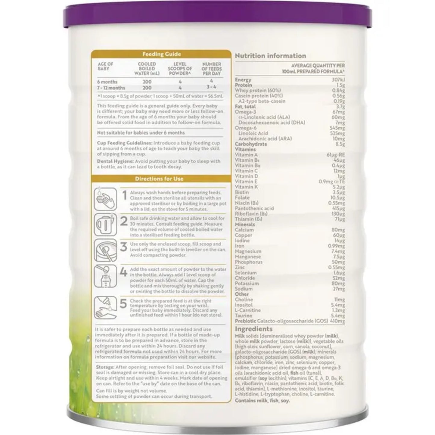 A2 Gentle Gold Premium Follow-on Formula Stage 2 From 6 Months 800g ...