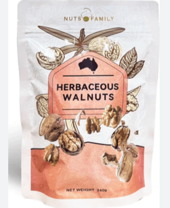 Nuts Family Herbaceous Walnuts 240g – BeeVitamins