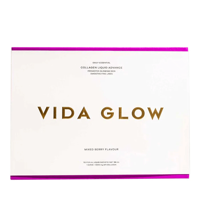 Vida Glow Mixed Berry Collagen Liquid Advance 15 x 12.4ml – BeeVitamins