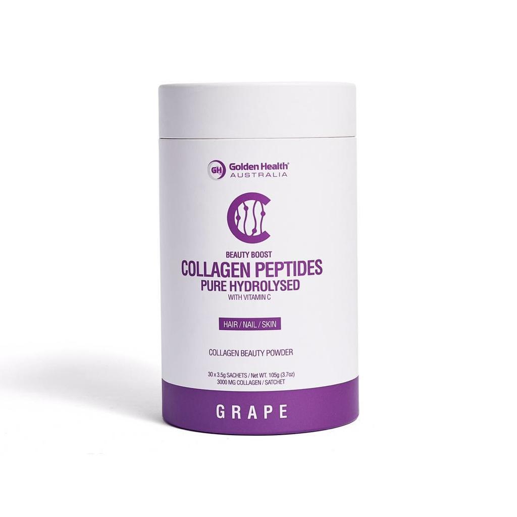 Golden Health Collagen Peptides Grape Flavour 30 x 3.5g Sachets ...